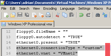 VMware Player Networking Options